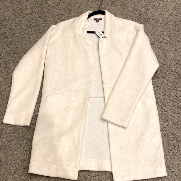 Express | Jackets & Coats | Nwt Express Coat Beigecream | Poshmark